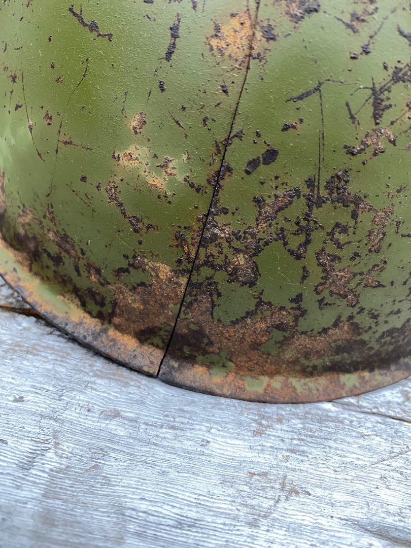 Soviet Red Army SSh-39 and battle damage Mess tin round – Alakurtti found