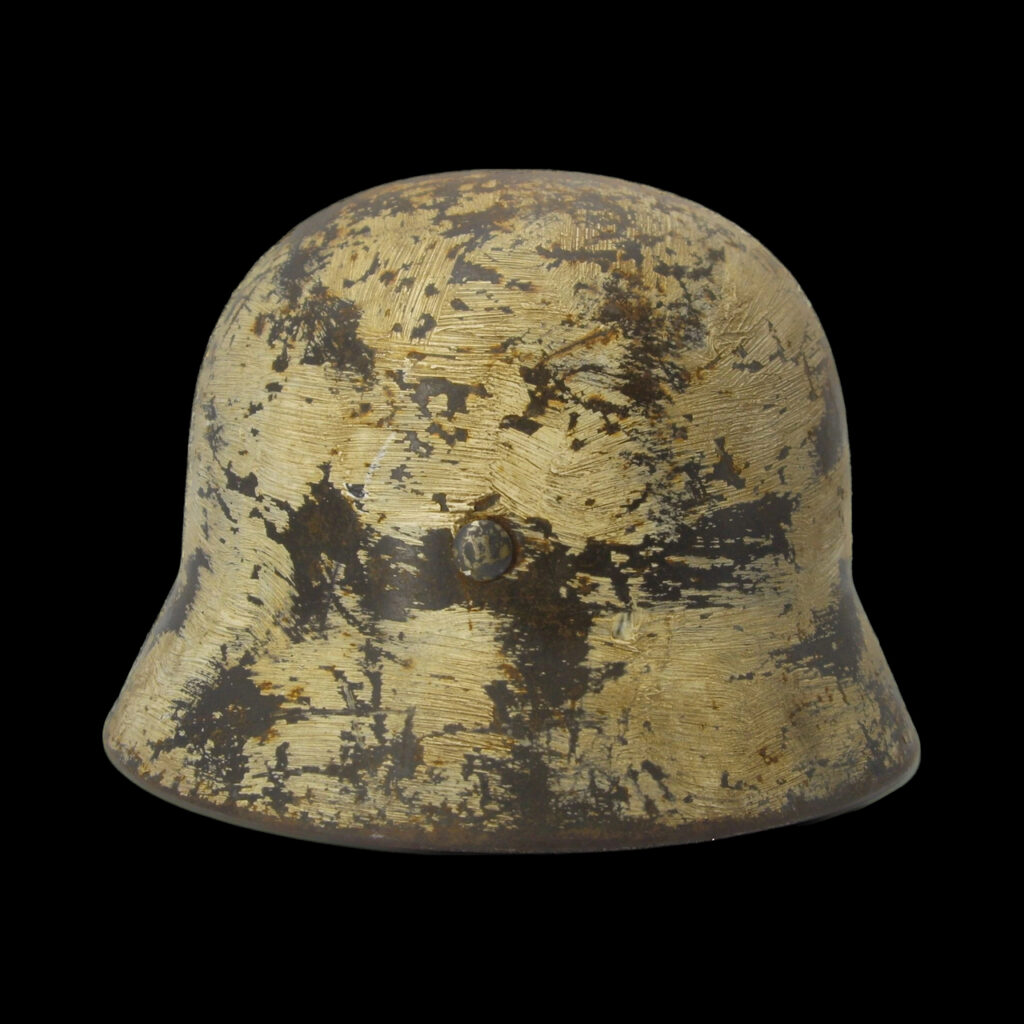 Luftwaffe M35 Winter Camo Helmet – Stalingrad Found – German Steel Helmet