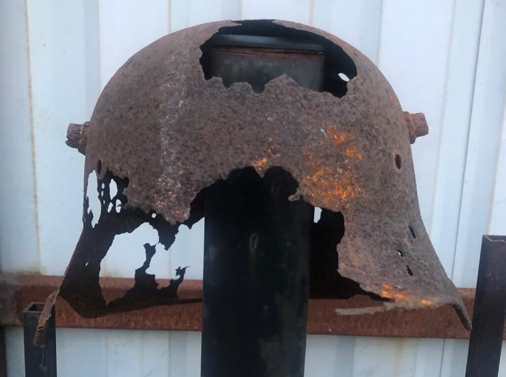 Rotten Rare M18 Helmet – WWII German Steel Helmet