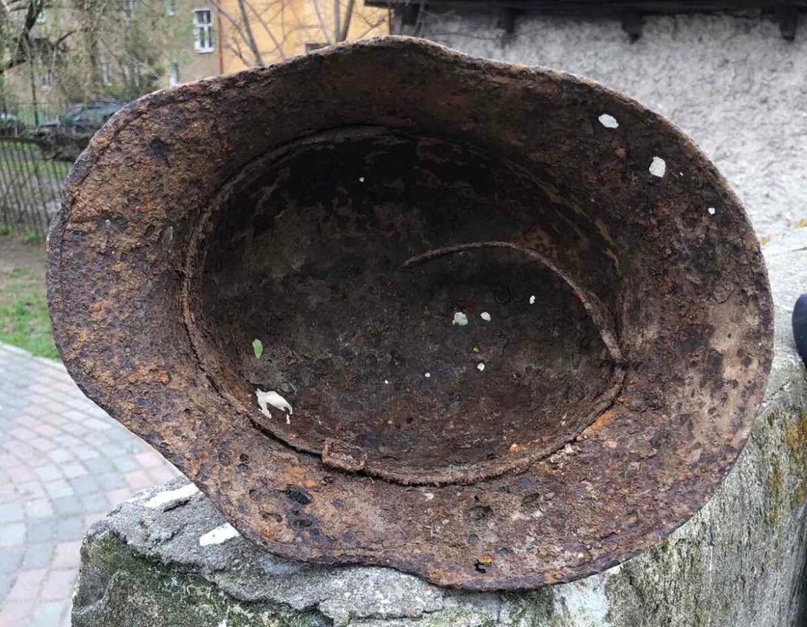 Rotten Rare M18 Helmet – WWII German Steel Helmet